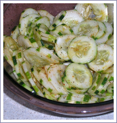 Been There. Done That.: seasoned cucumber slices