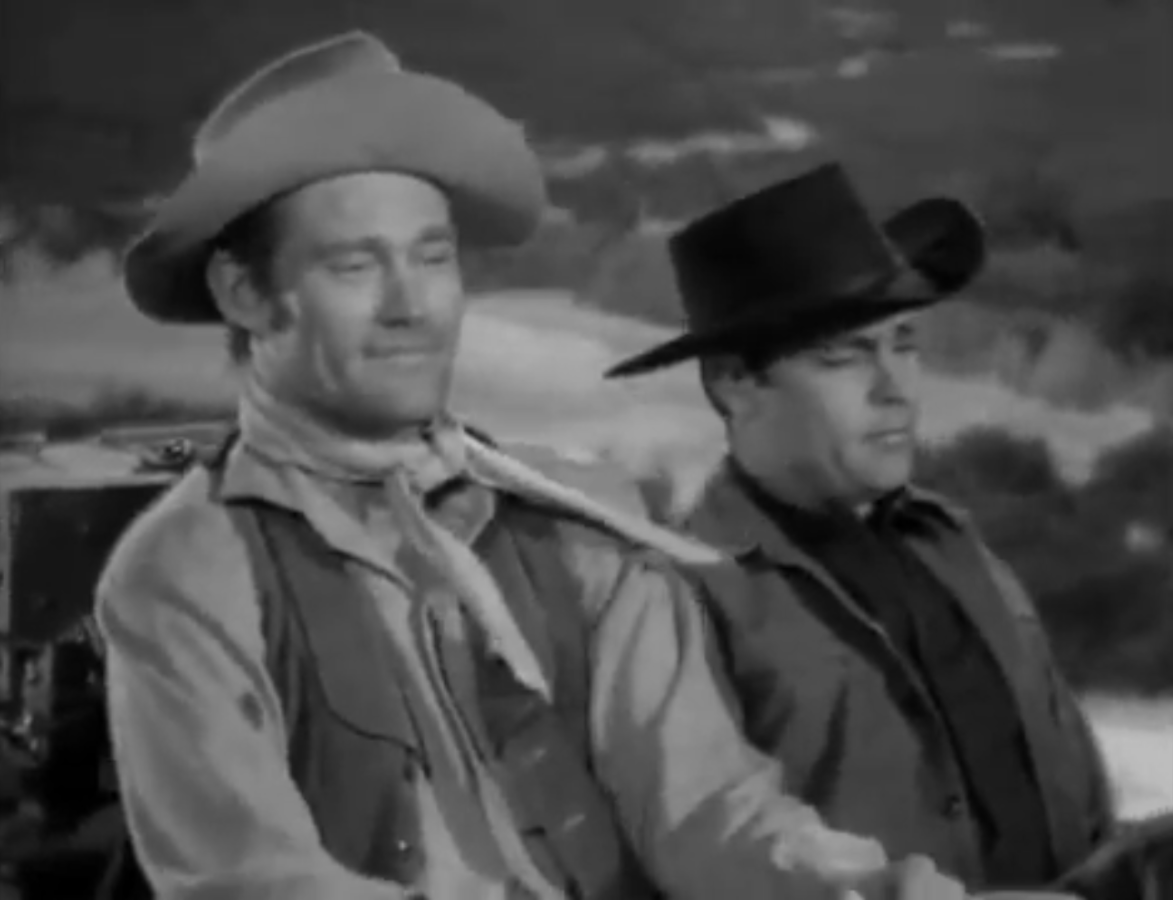 Iverson Movie Ranch: Chuck Connors and Dale Robertson do some male bonding