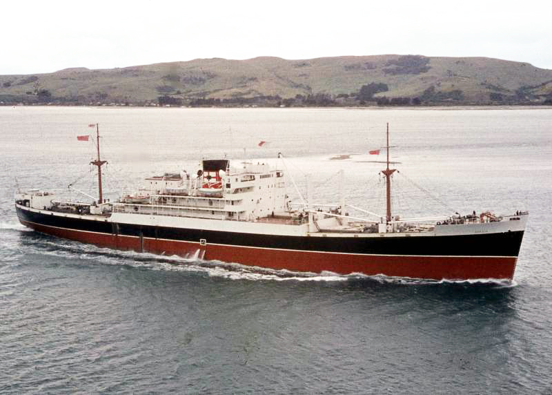 transpress nz: the 'Rakaia' in Wellington, early 1960s
