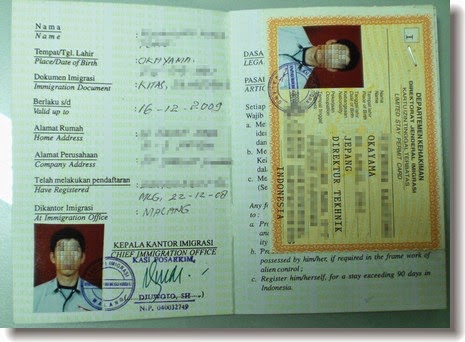 Indonesia - India Mixed Marriage Community: Visa Tinggal Terbatas (VITAS)
