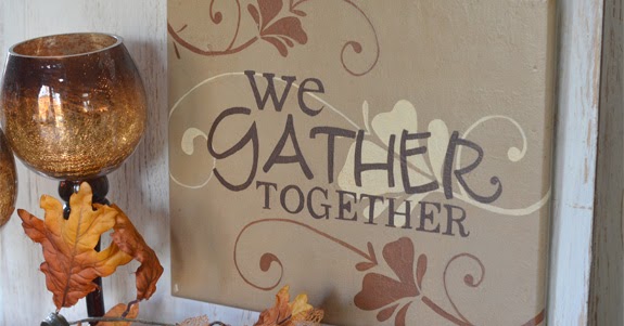 We Gather Together Handpainted Thanksgiving Sign | ANDERSON+GRANT