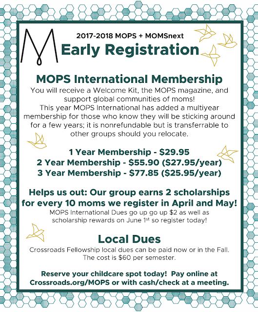 Crossroads Fellowship MOPS & MOMSnext: 2017