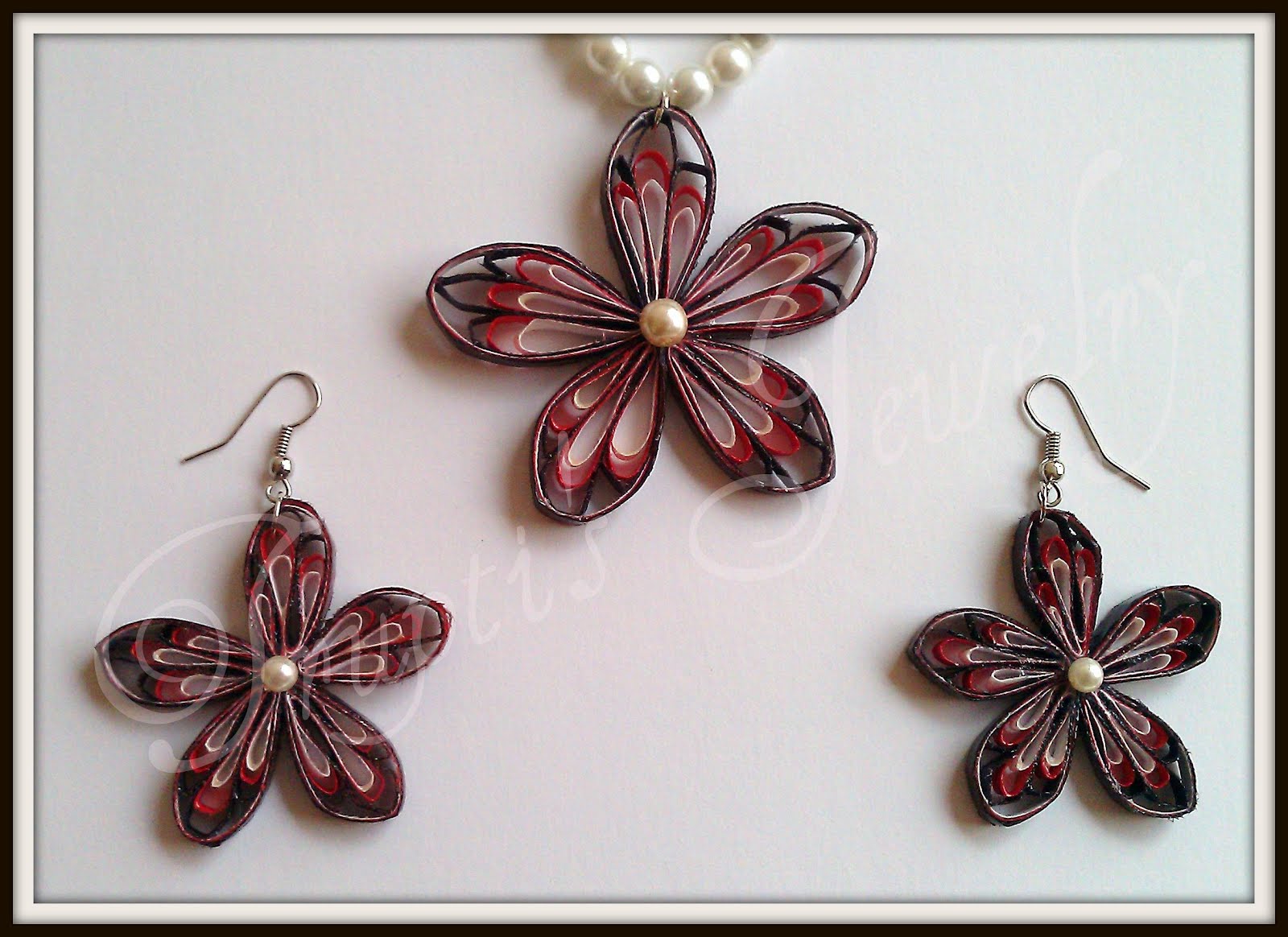 Trupti's Craft: Triple Color Flower Set