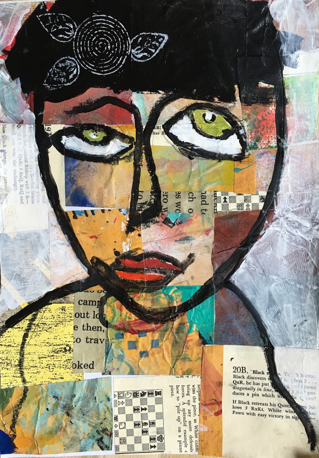Art Room Britt: Mixed Media Portrait Collage