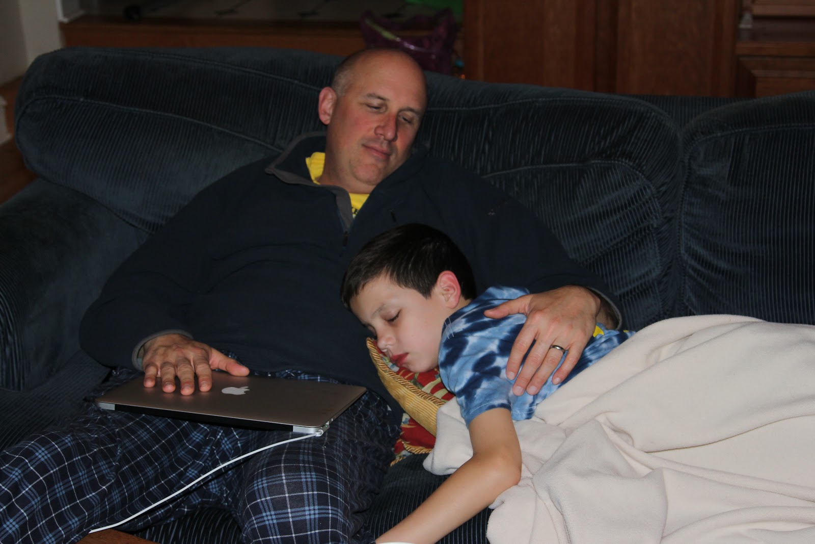 Siblings So Sweet: Sleeping Boys on a Fun Saturday Night