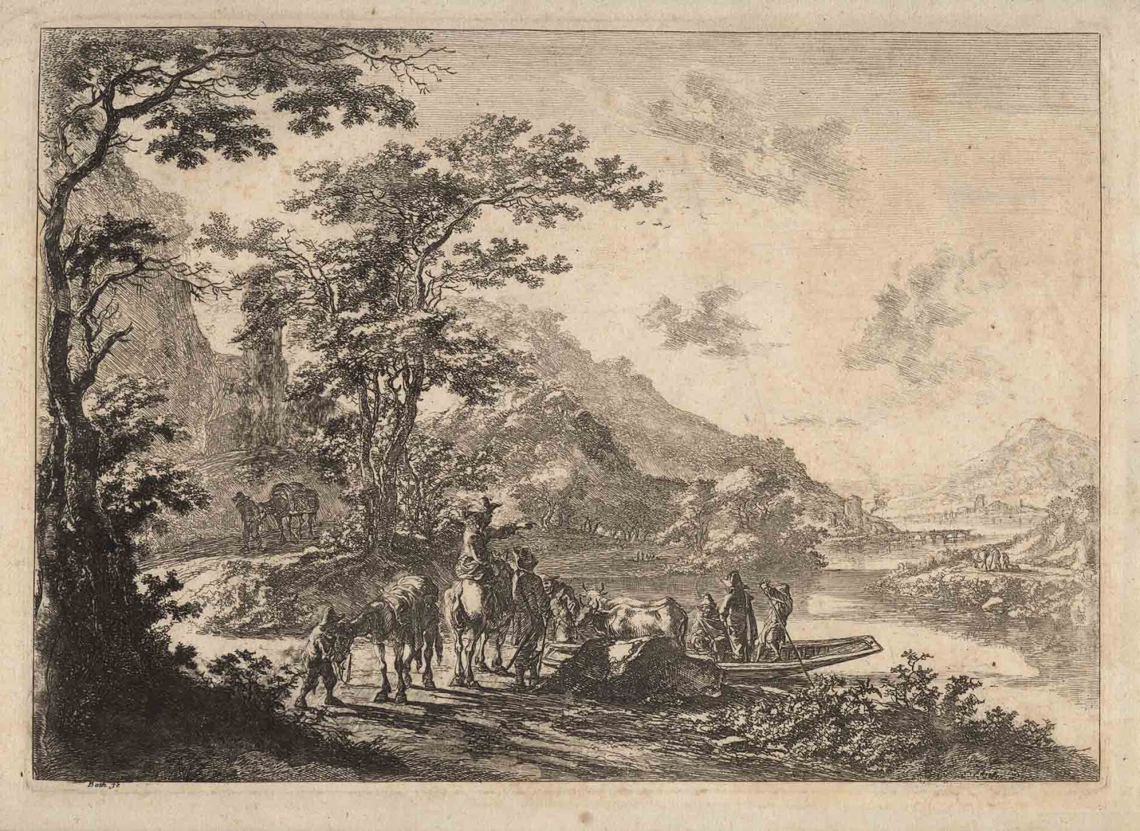 Prints and Principles: Jan Both, "River Crossing"