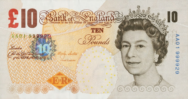 Great Britain 10 Pound Sterling note 2000 Charles Darwin|World ...