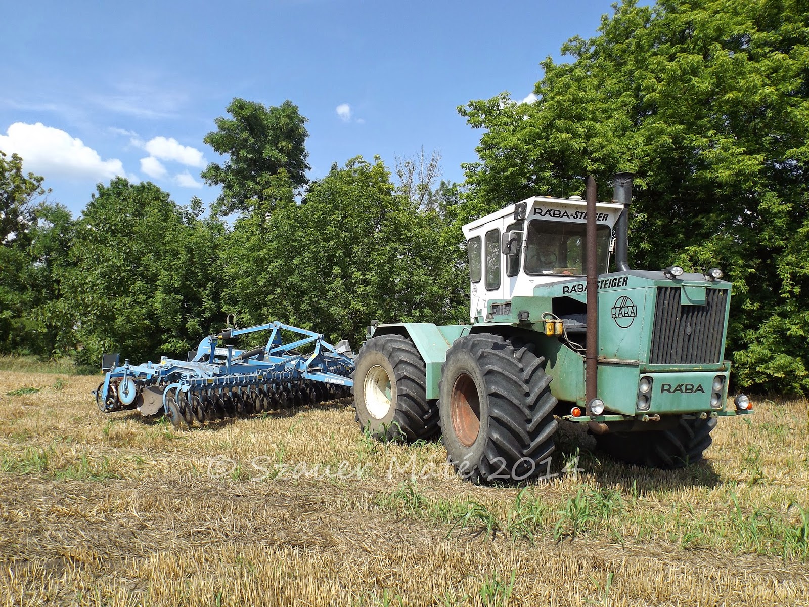 ..Mezőgépek..: RÁBA-Steiger 250 + Lemken Rubin 9