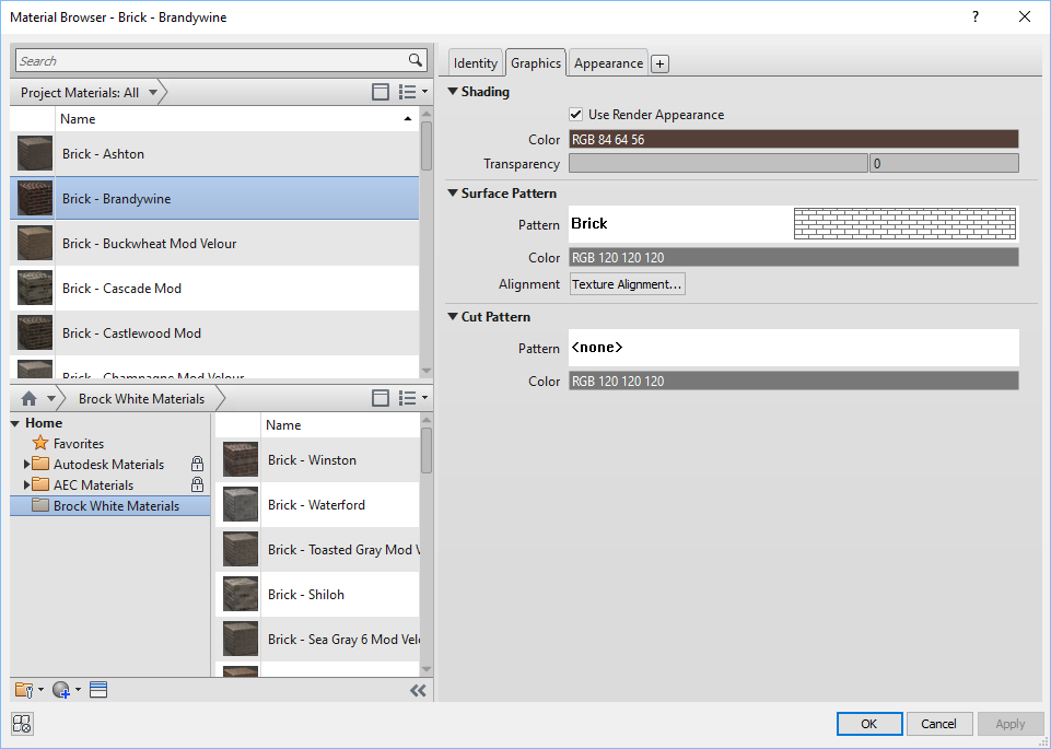 BIM Chapters: Brick Material and Assets Library in Revit