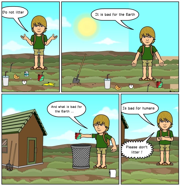 Zborg Comics: Stop Littering