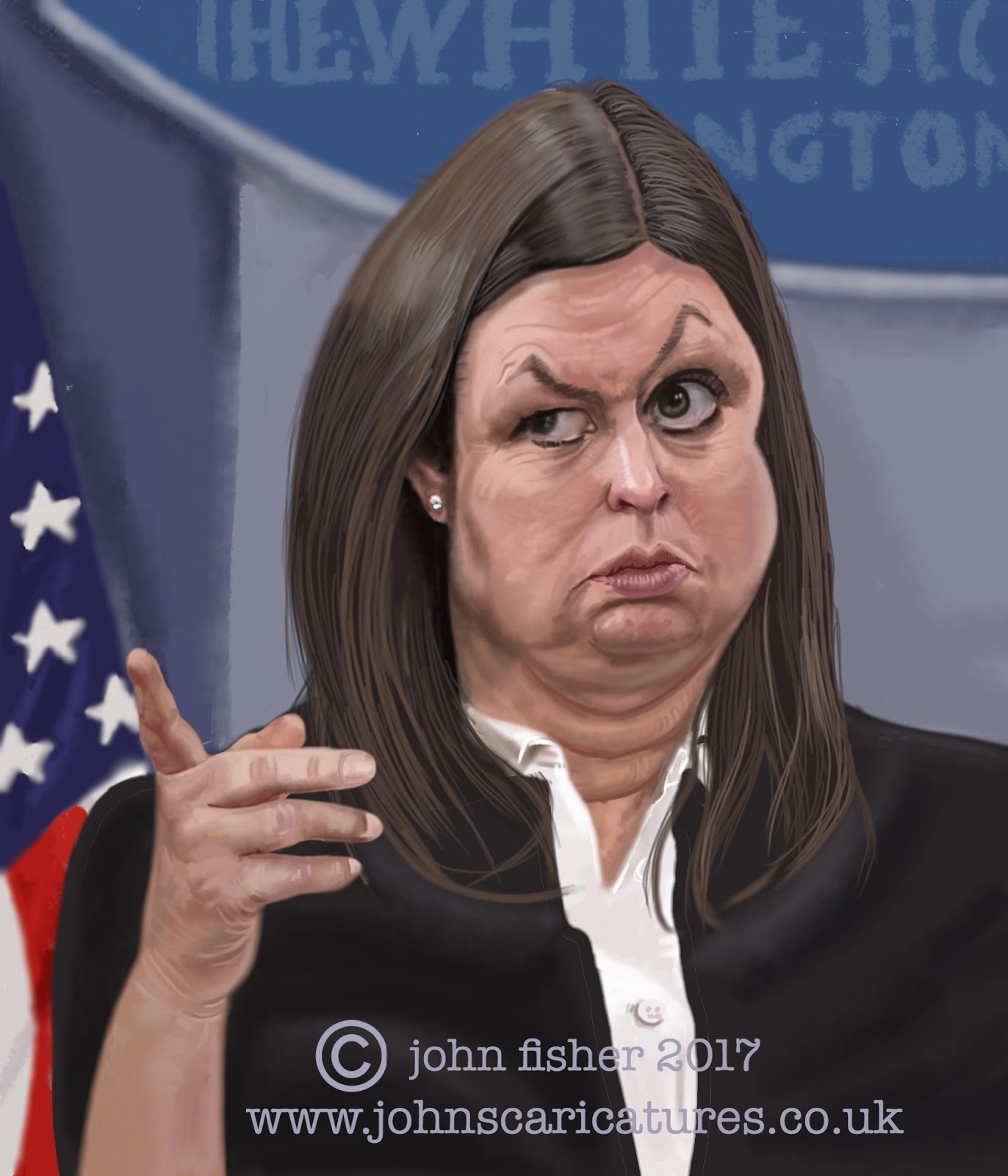 The Art of John Fisher: Sarah Huckabee Sanders..