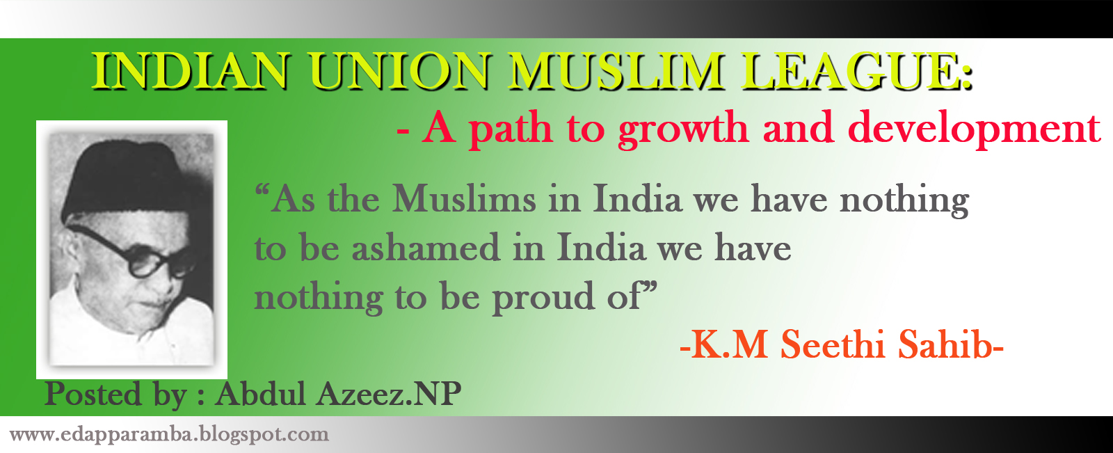 Welcome To Voice of Edapparamba: What is IUML??