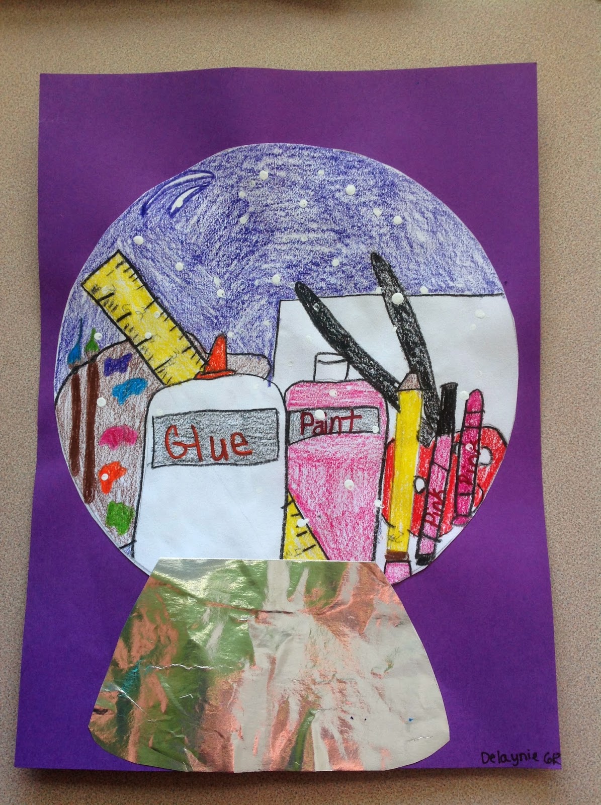 The Artsy Fartsy Art Room: 6th Grade Snow Globes