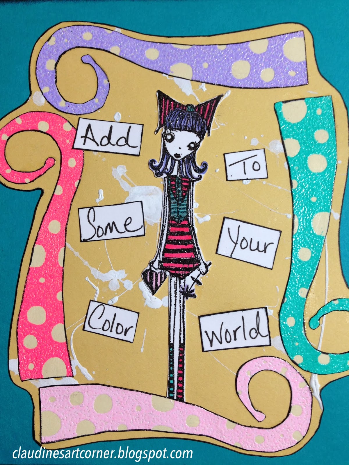 Claudine's Art Corner: I Made It!! Stampotique Design Team!!