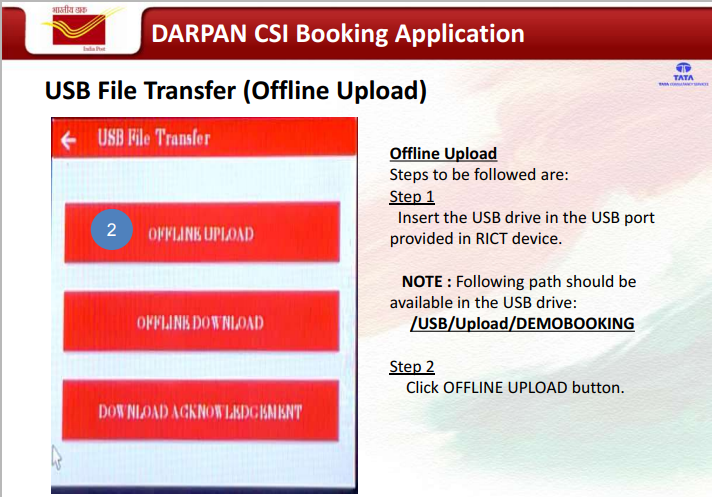 Procedure for CSI USB File Upload & SOP for RICT Bagging Module
