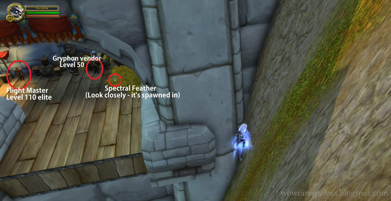 WoW Rare Spawns: The Lost Spectral Gryphon - Spirit Beast