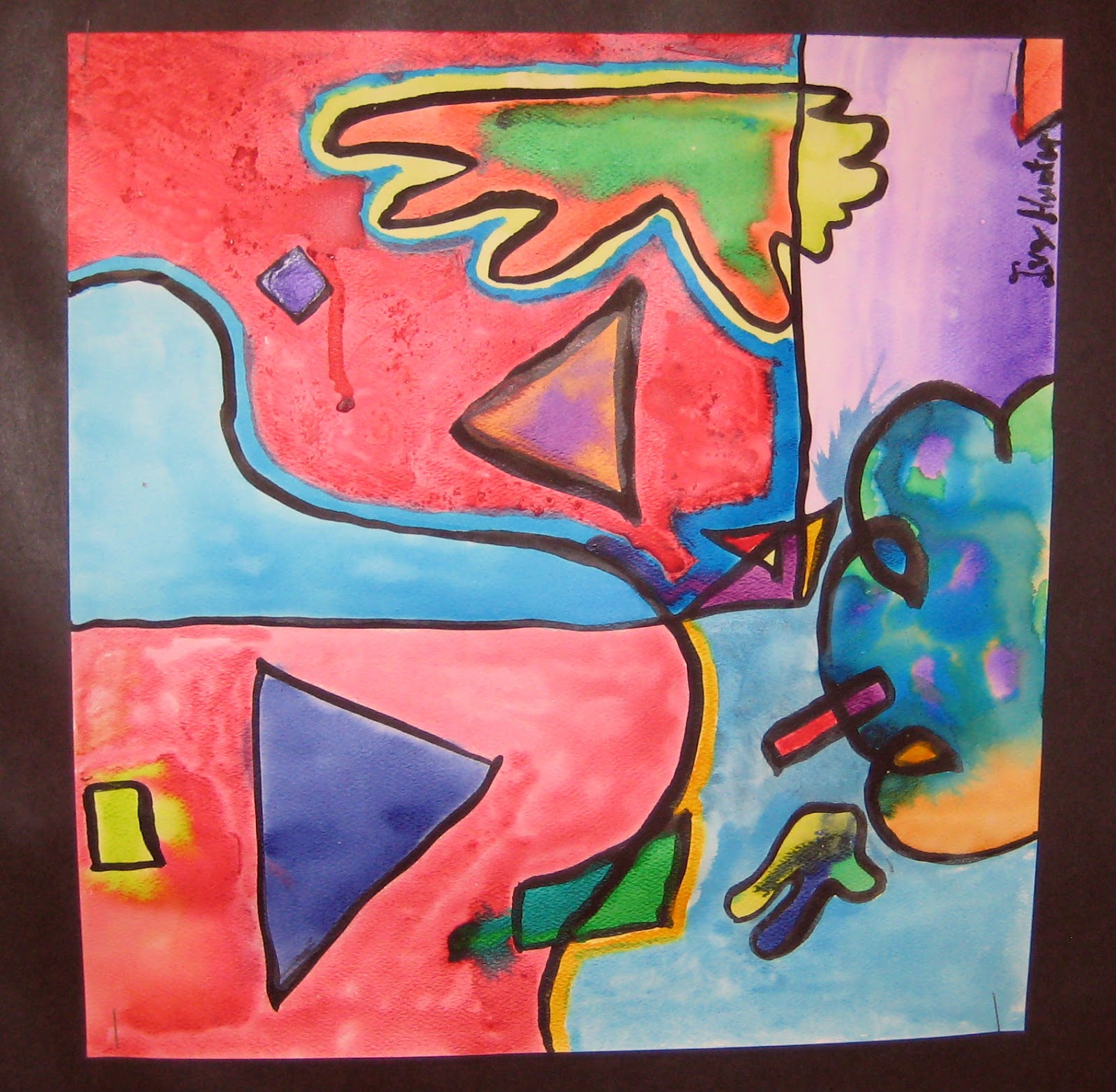 Mrs. Art Teacher!: Kandinsky watercolor - round two