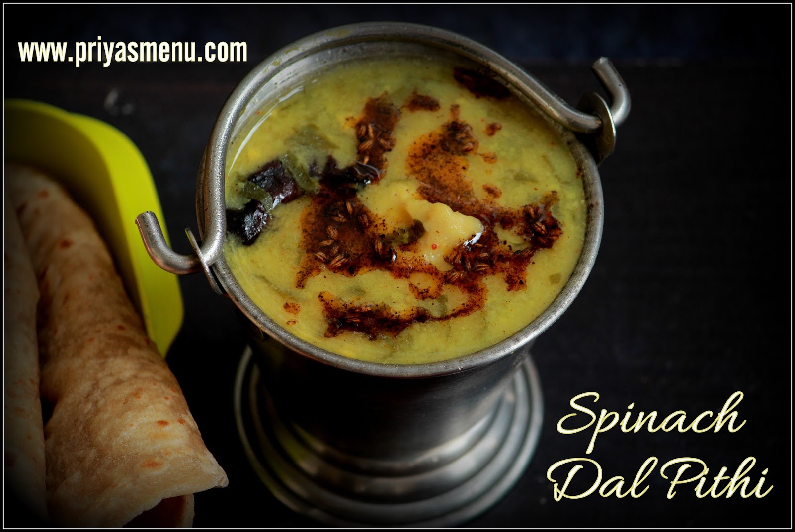 Priya's Menu - Yum Yum Yummy food for Food lovers : Spinach Daal Pithi ...