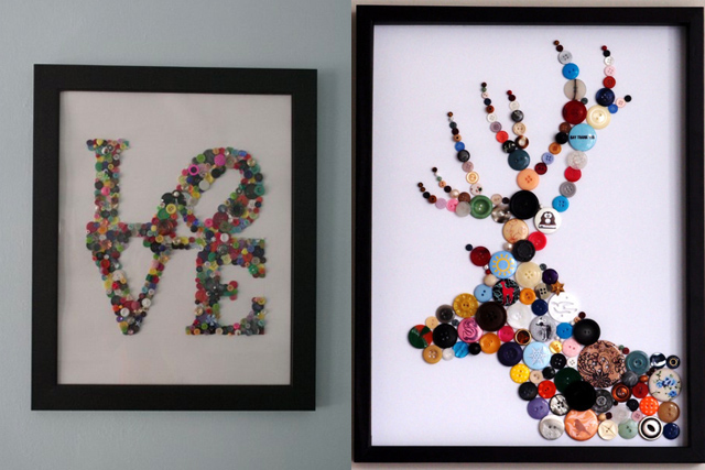 MANUALIDADES: Cuadros con Botones