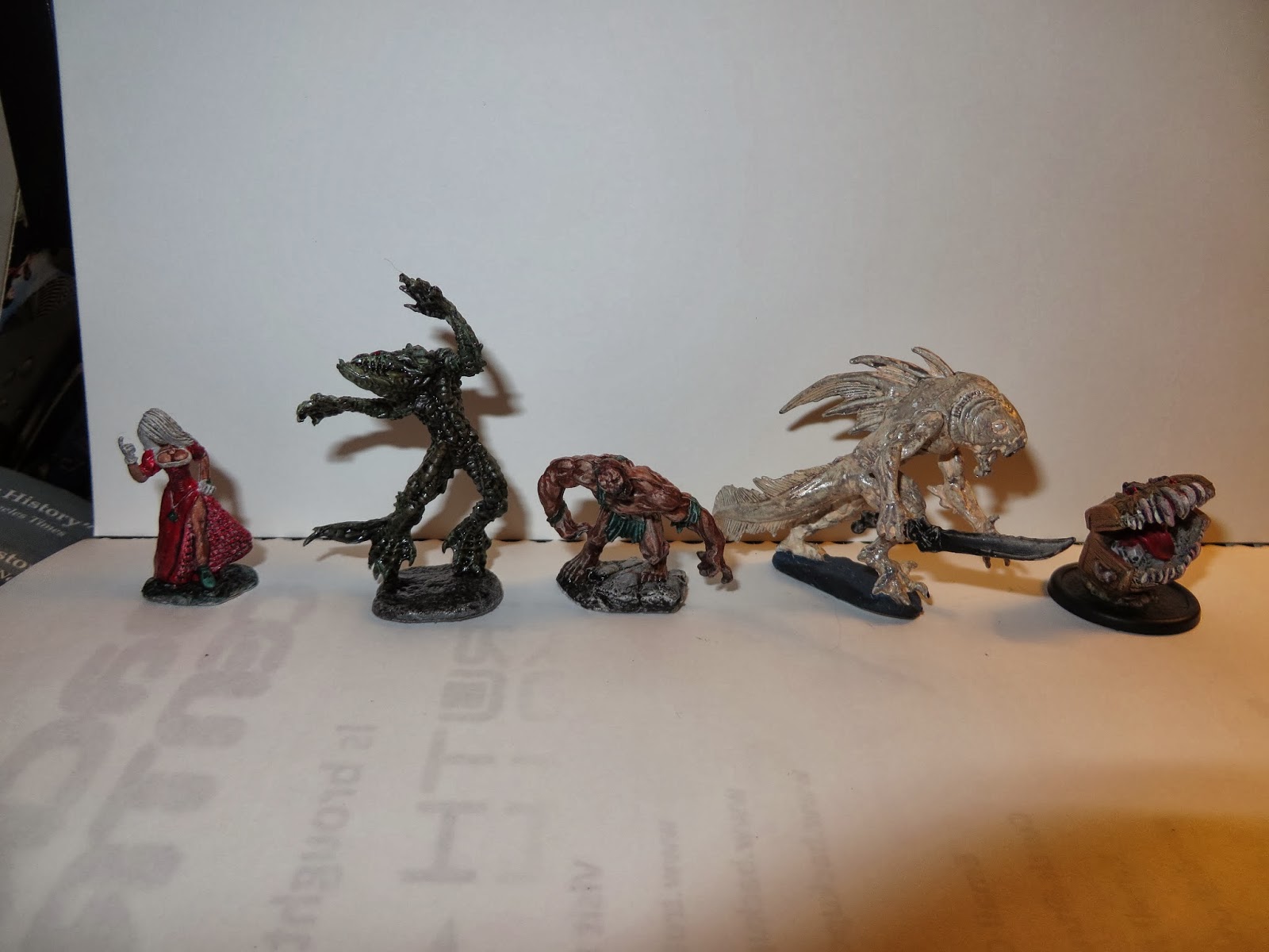 Real Minis: Reaper Bones painting - finished and in process