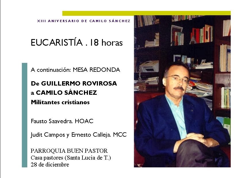 CANARIAS SOLIDARIA: XIII ANIVERSARIO CAMILO SÁNCHEZ