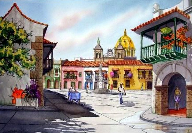 Historia y evolución de la pintura artística : Paisajes coloniales ...