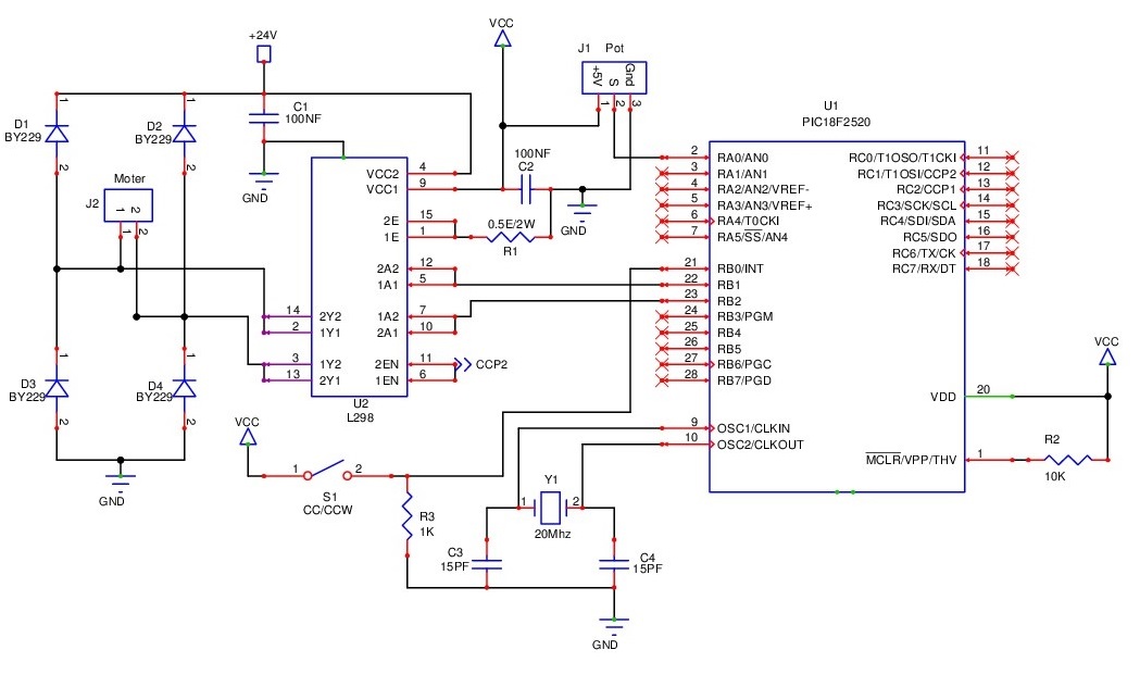 L298 - Control DC motor by L298 duel full-bridge chip - Electronics Guru