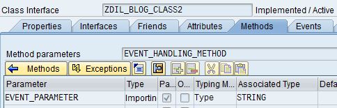 SAP ABAP ISU: OO ABAP: Event with Parameter