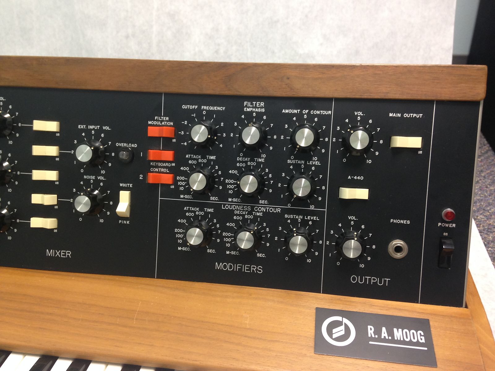 MATRIXSYNTH: Vintage Minimoog Model D SN 1075 w/ 1130 Drum Controller