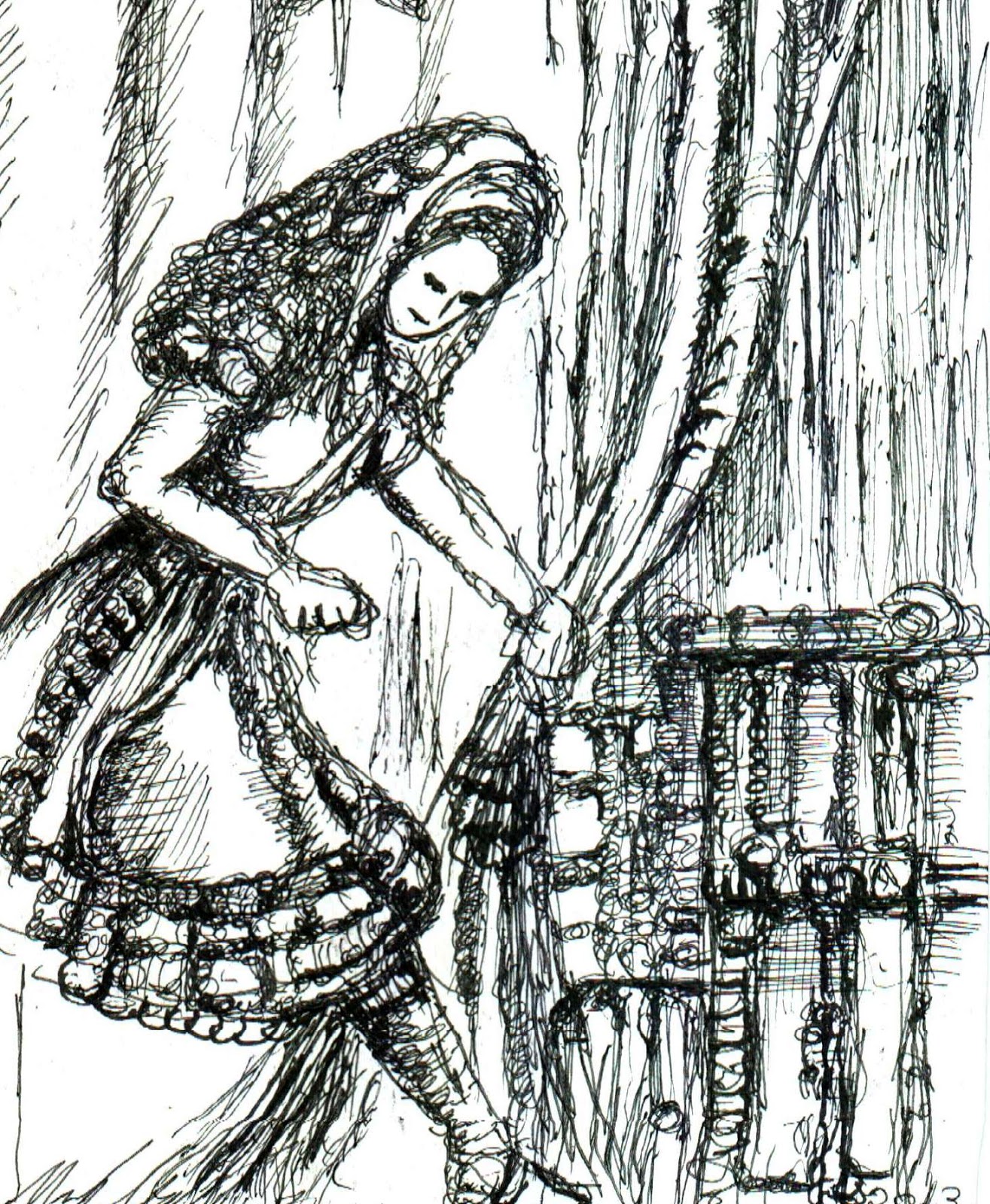 Santa Rosa Book Illustration: Pen and Ink Sketchbook, Alice In Wonderland