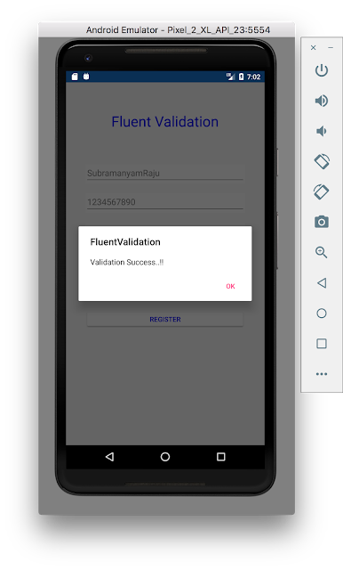 Demo screens from iOS: