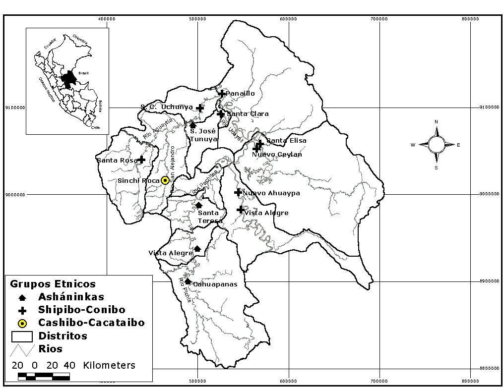 Shipibo-Konibo, un mundo por descubrir: Mapa de la zona