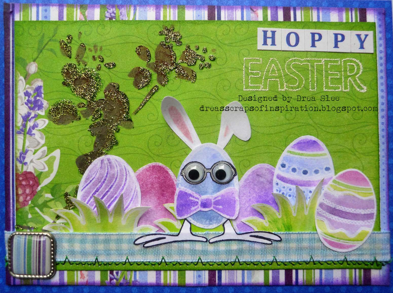 FotoBella: Bo Bunny Secret Garden Easter Card Tutorial