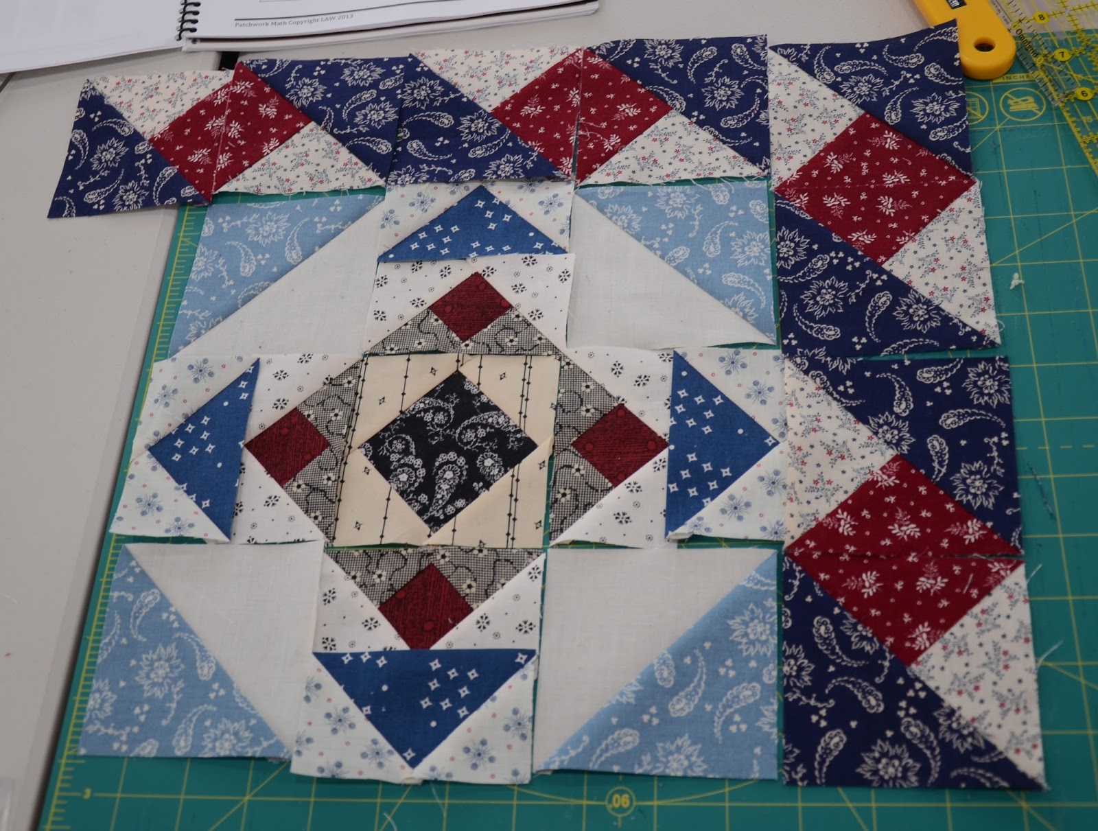 Sew'n Wild Oaks Quilting Blog: Patchwork Math Class Was In Session