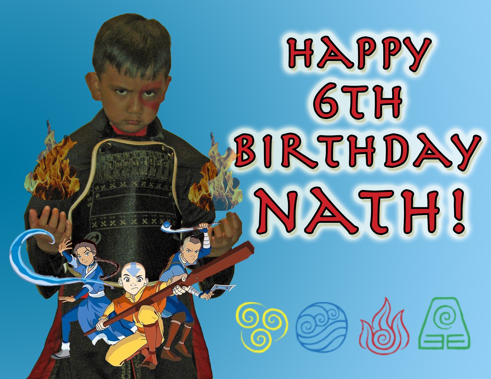 Cheng and 3 Kids: Nath's Avatar: The Last Airbender Themed 6th Birthday ...