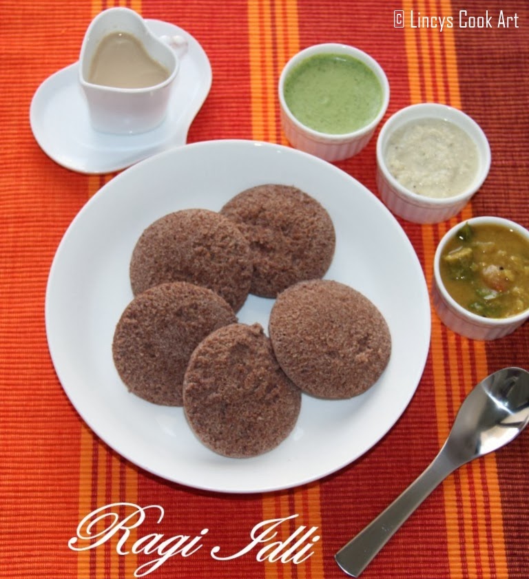 Ragi Idli/ Finger Millet Steamed Cakes/ Koovaragu Idali ~ Lincy's Cook Art