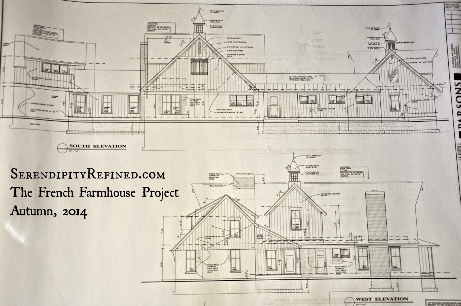 Serendipity Refined Blog: Final Drawings French Farmhouse Renovation ...