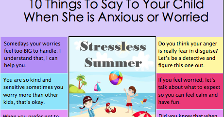 10 Things to Say to an Anxious Child