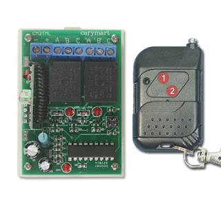 2 Channel RF Remote Control & Receiver Switch 3 LED Lights