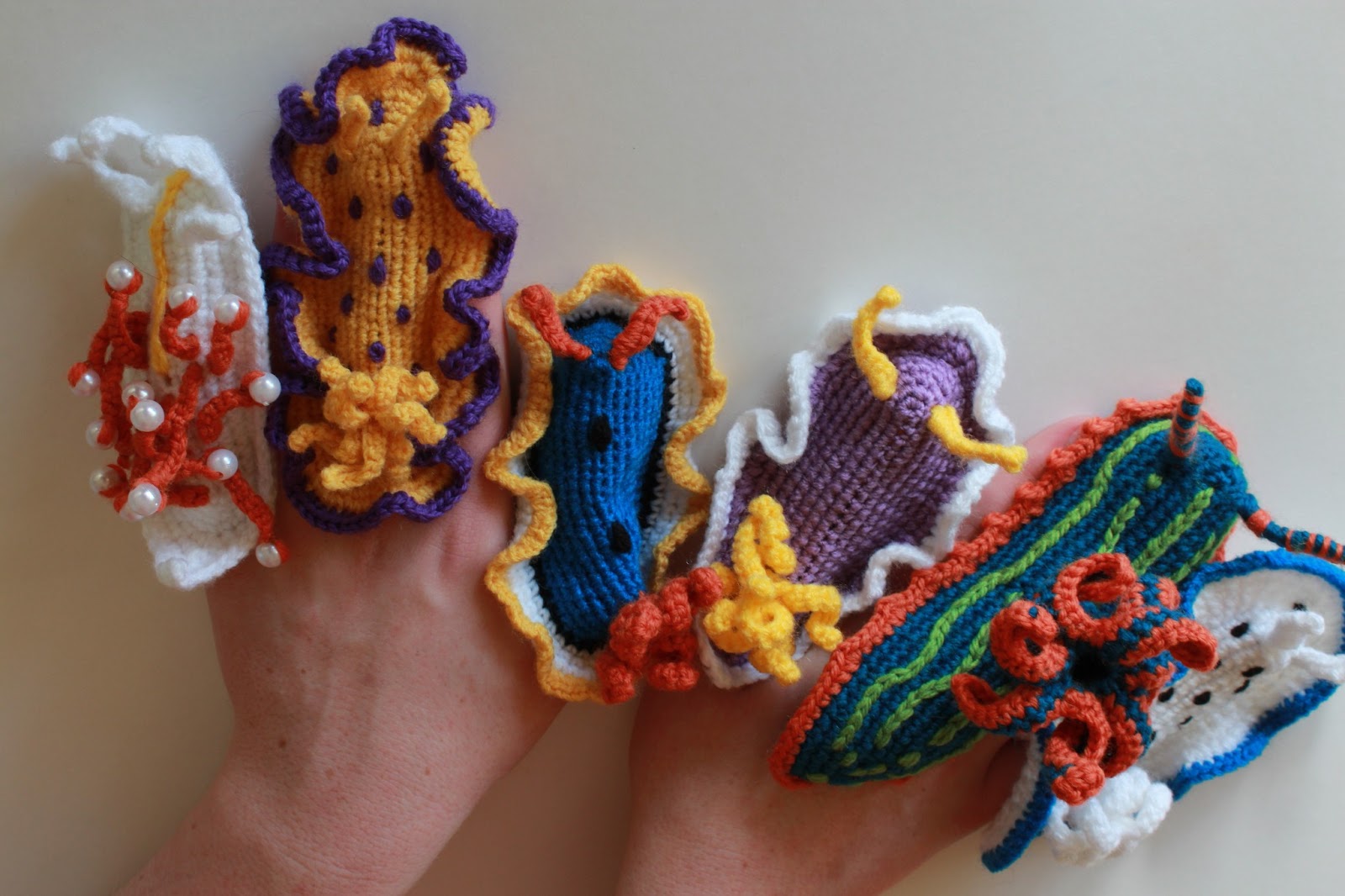 Toni Hartill Art: Crocheted Nudibranch
