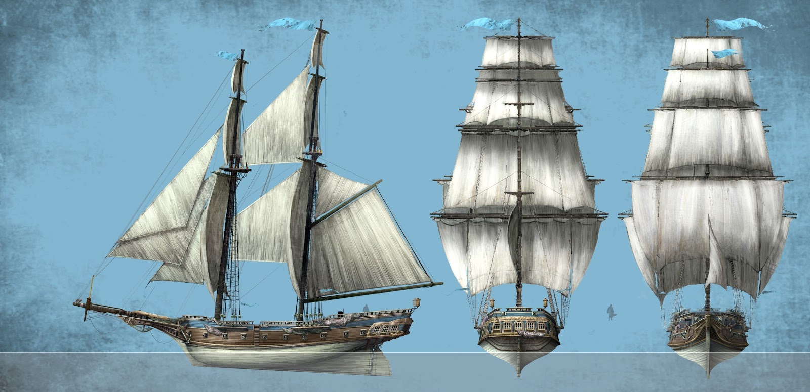 Assassins Creed Rogue Ship Drawings