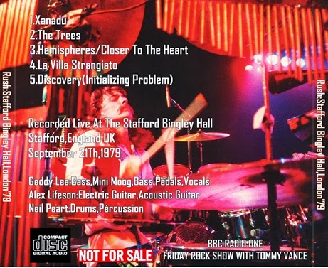 CLASSIC BOOTLEGS: Rush - Stafford Blingley Hall,1979