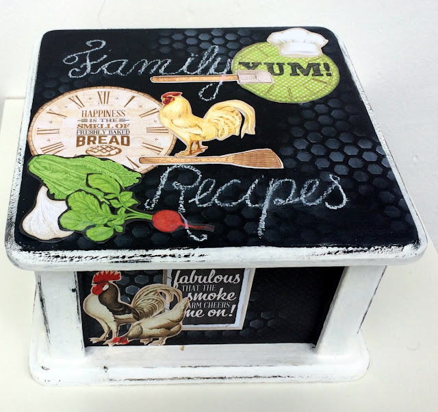 The BoBunny Blog: Altered 3D Recipe Box featuring Family Recipes- with ...