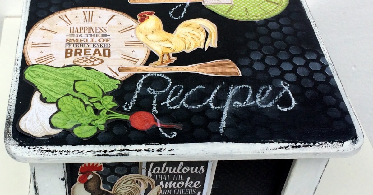 The BoBunny Blog: Altered 3D Recipe Box featuring Family Recipes- with ...