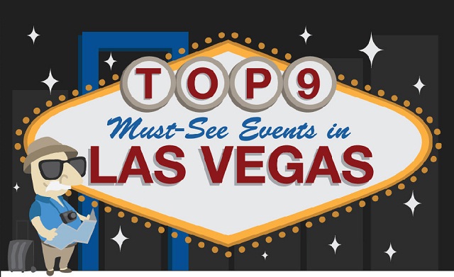 Top 9 Must-See Events in Las Vegas #infographic - Visualistan