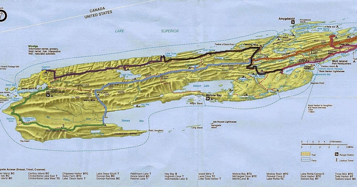 Eric's Hikes: Isle Royale National Park: Grand Tour Figure 8
