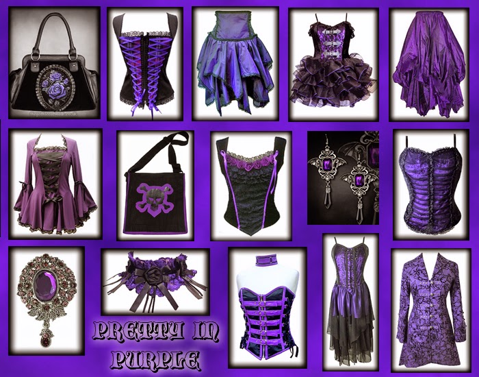 The Gothic Catwalk Blog: Gothic Style - Pretty in Purple