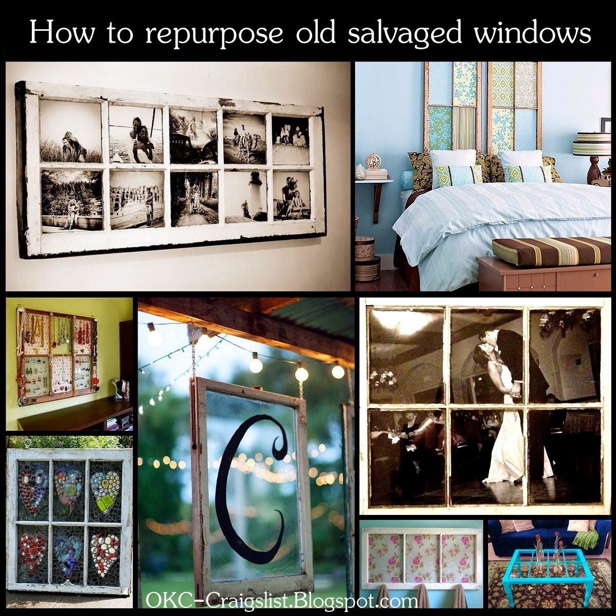 DIY: How to Repurpose Salvaged Old Windows as Home Decor | Craigslist ...