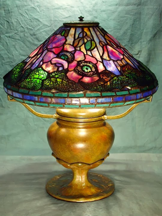 Century Studios: Lamp of the Week: 16" Poppy on Flower Petal Base