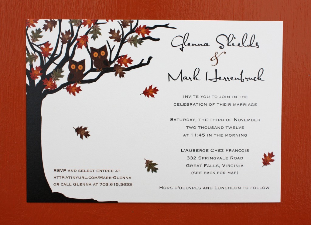 White Wedding Invitations: September Wedding Invitations